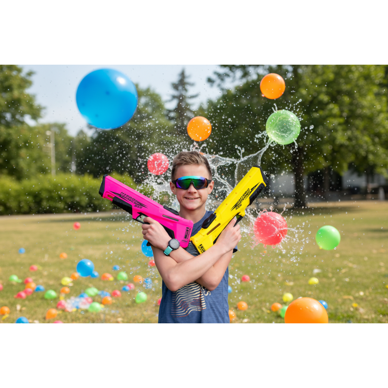 Extreme Electric Water Blaster Pack with Balloons (Water War Bundle ...